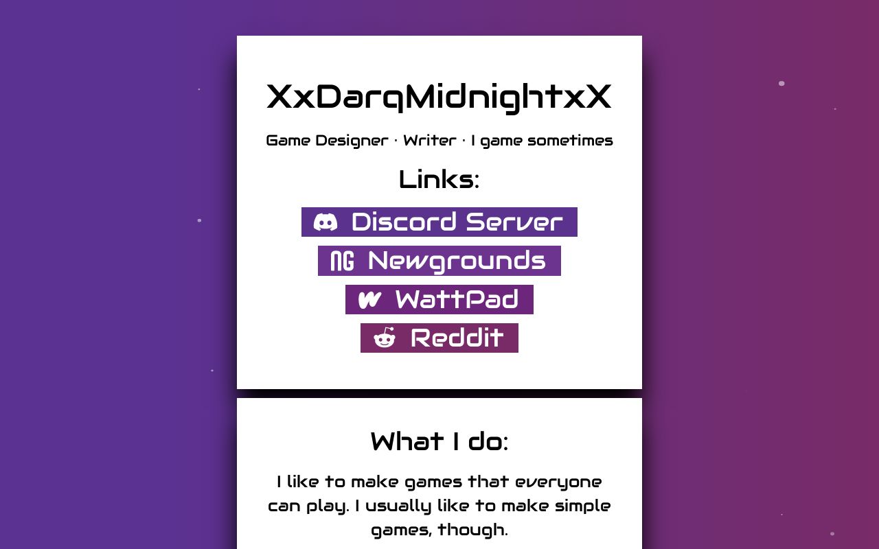 XxDarqMidnightxX's Official Carrd
